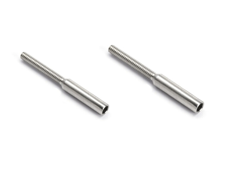 set of Steel Threaded Adjustable Couplers, M2 2pc – Precision Aerobatics